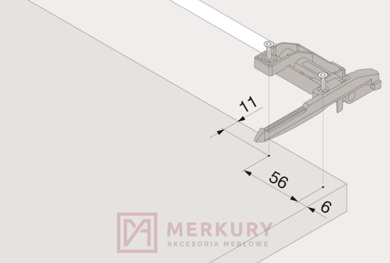 Blokada szuflady tackowej - MOVENTO BLUM 295H5700, grubość boku H-16mm ...